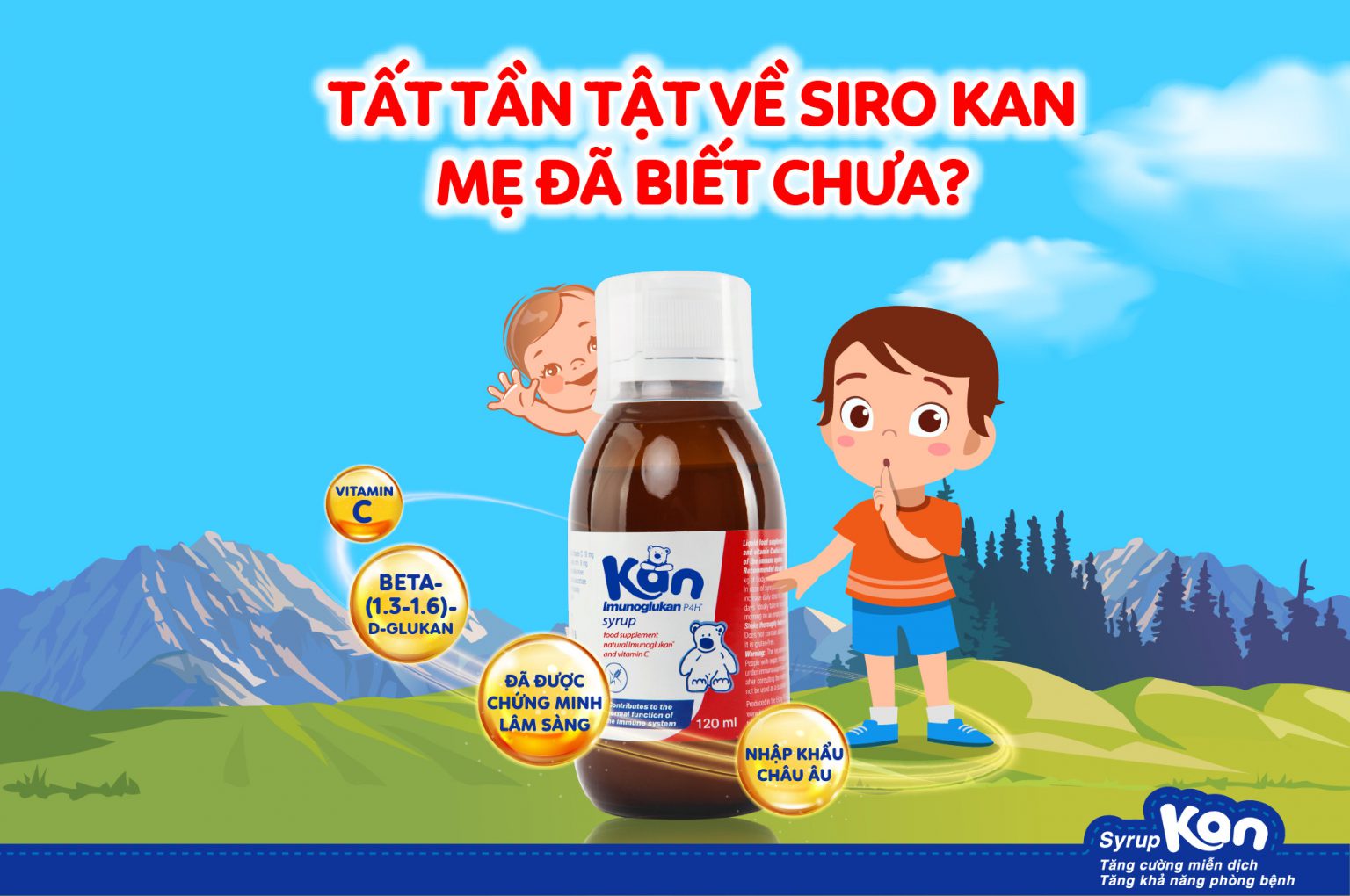 Siro Kan - Giải pháp tăng cường sức đề kháng từ châu Âu